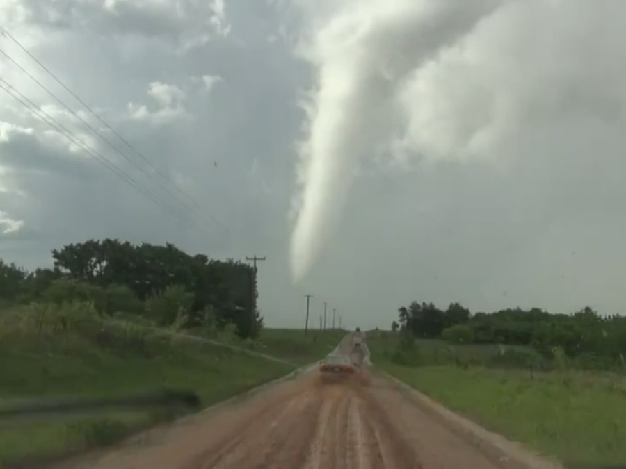 Video captures tornado on the ground, roping out and disappearing in ...