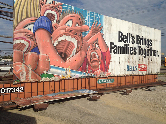 Bell's Amusement Park billboard spotted in Tulsa near 41st and Memorial ...