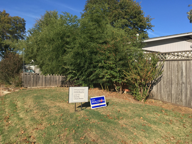 Hillary Clinton supporter retaliates by painting garage door after sign ...