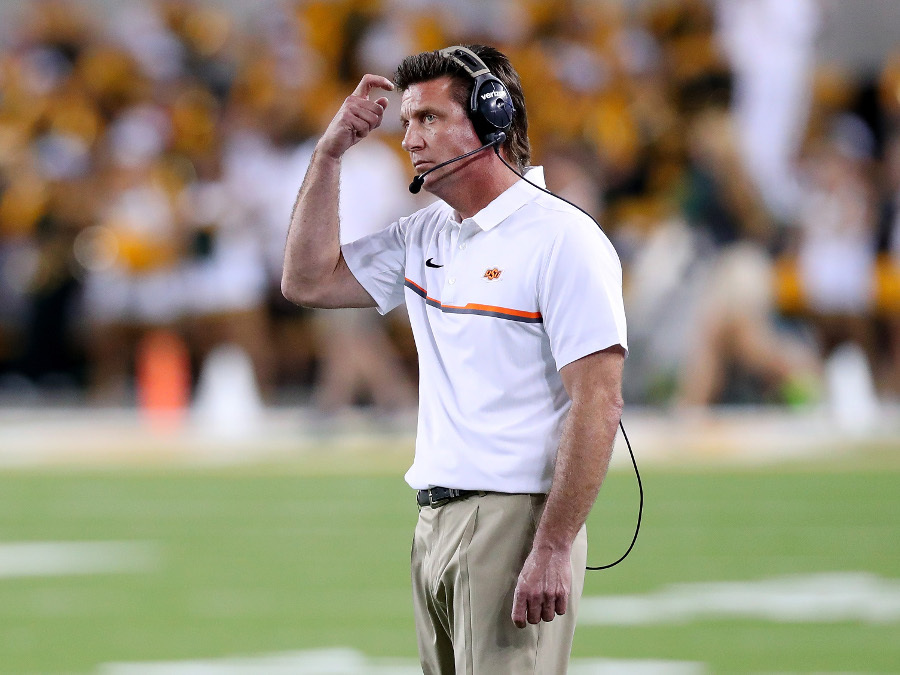 Mike Gundy Mullet: Photos of OSU Cowboys' coach's hair during the 2016 ...