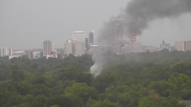 Firefighters on scene after smoke seen billowing from midtown Tulsa ...