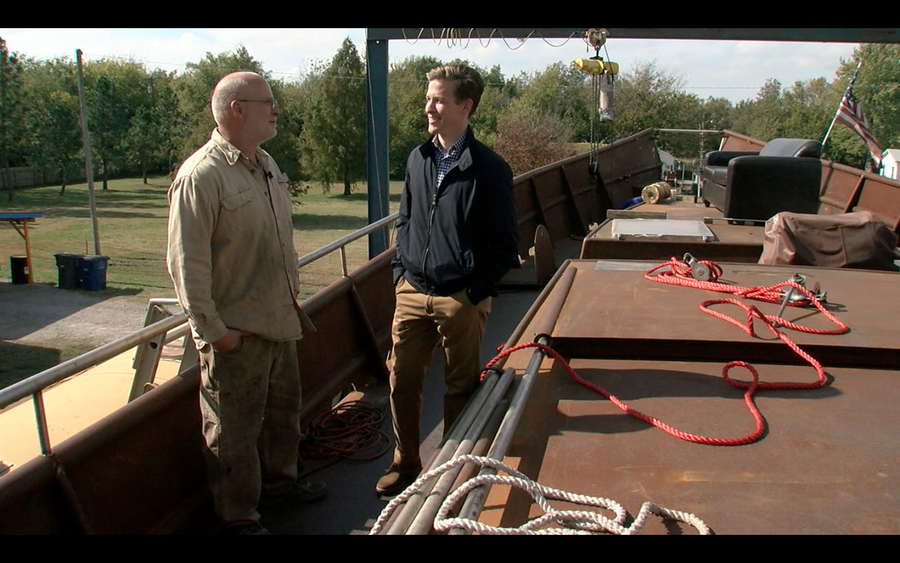 Hundreds of volunteers help Tulsa man build massive steel sailboat in ...