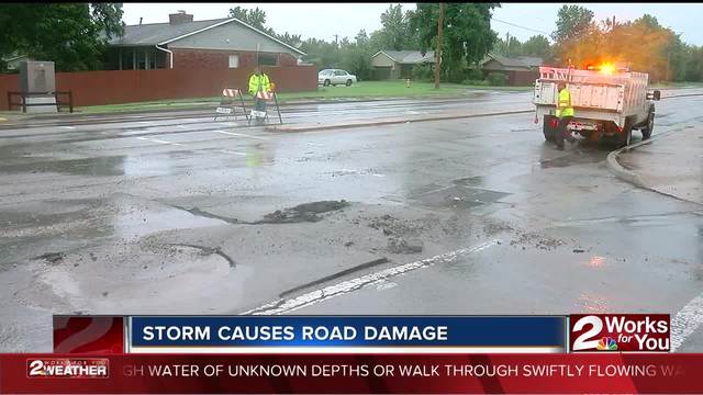 Sunday's heavy storm causes flooding in some areas - KJRH.com